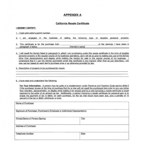 Resale Certificates, Explained - Hands Off Sales Tax